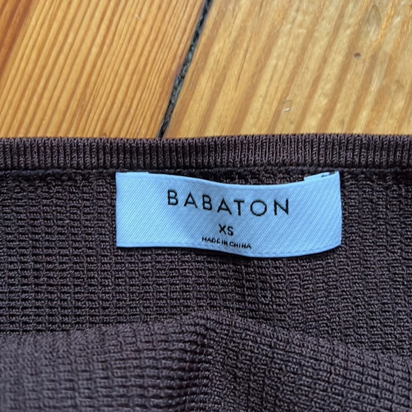Babaton | Tops | Babaton Sculpt Knit Cropped Strapless Top | Poshmark